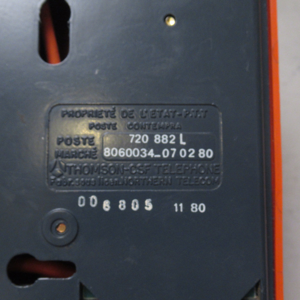 Reservé NlG Telephone orange Thomson OSF Années 70 by Anonyme ...